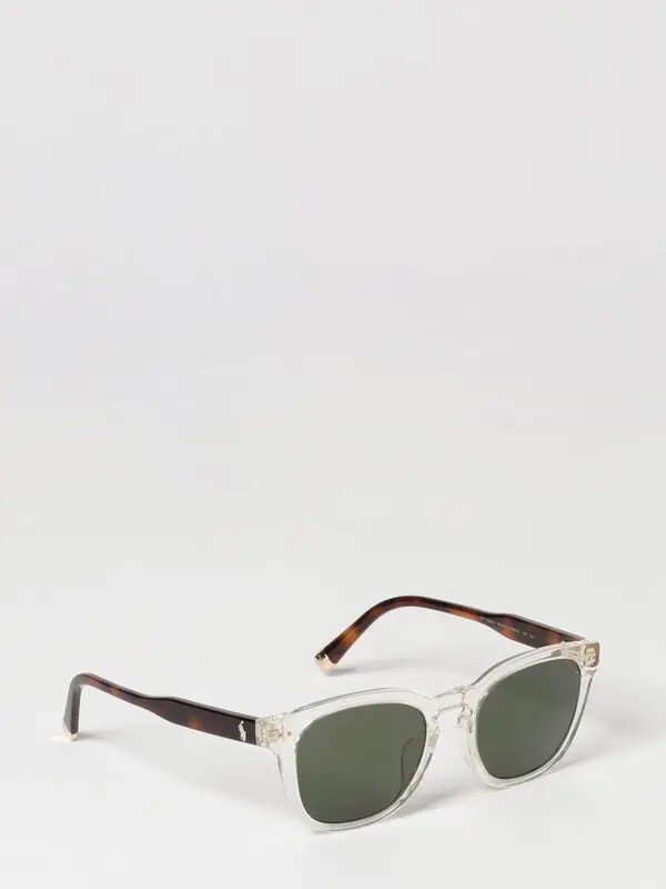 Polo Ralph Lauren Tortoiseshell Acetate Sunglasses With Iconic Pony Logo - Transparent