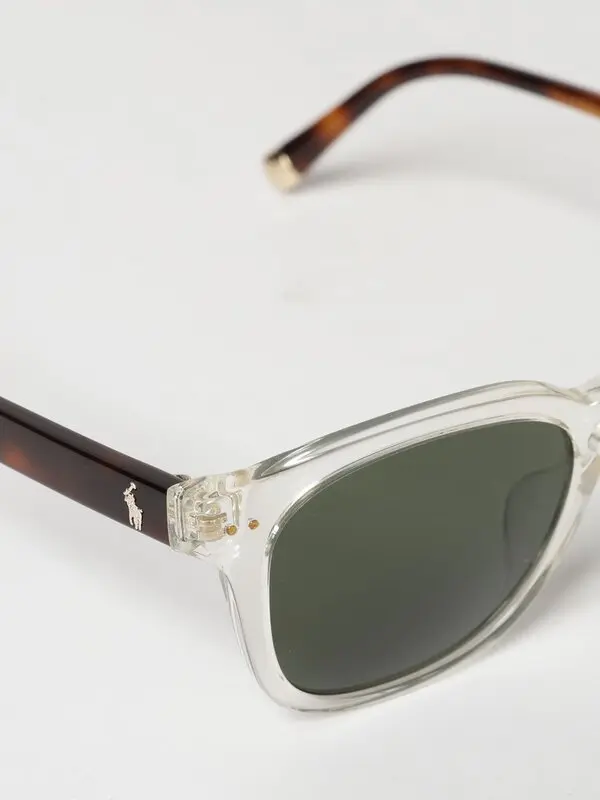 Polo Ralph Lauren Tortoiseshell Acetate Sunglasses With Iconic Pony Logo