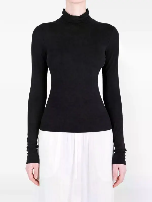 AMOMENTO Roll-neck Long-sleeve T-shirt