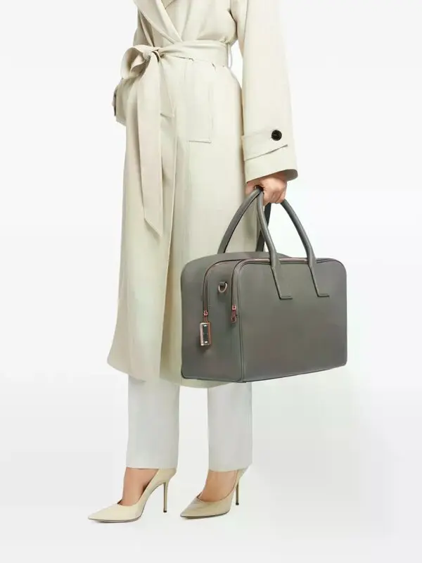 AVITEUR Medium Cristallo Leather Weekender Bag