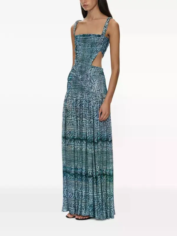Christopher Esber Orion Cut-out Ruched Maxi Dress