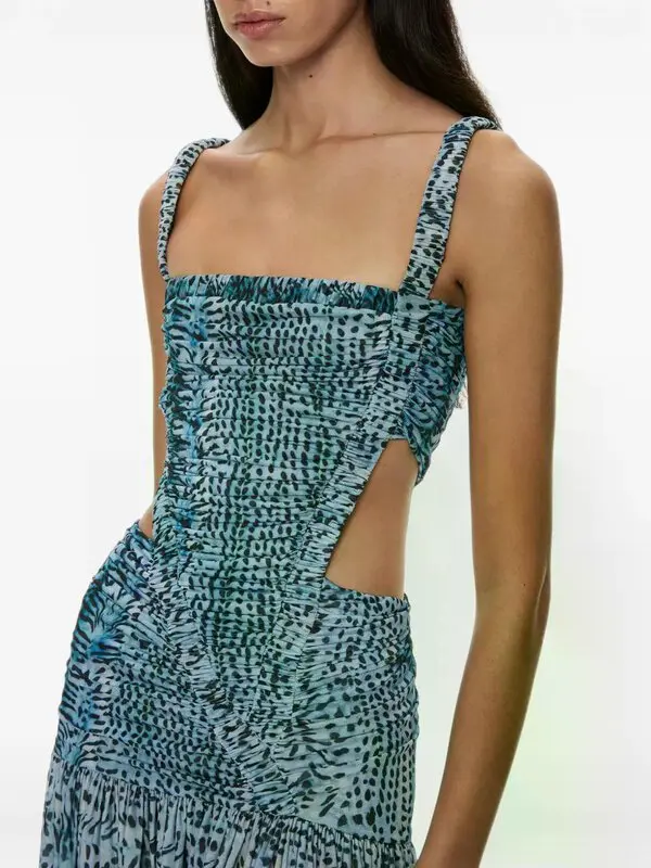 Christopher Esber Orion Cut-out Ruched Maxi Dress