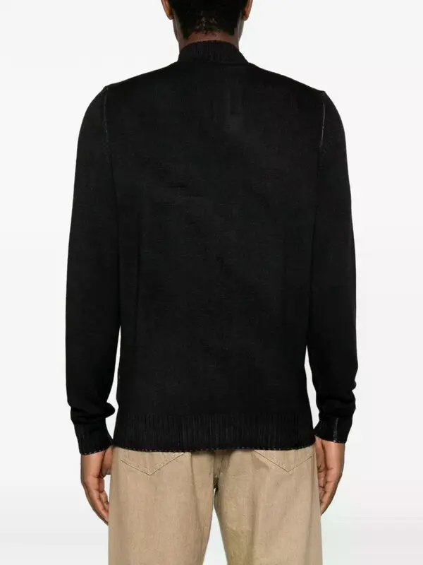 FILIPPO DE LAURENTIIS Ribbed-trim High-neck Sweater
