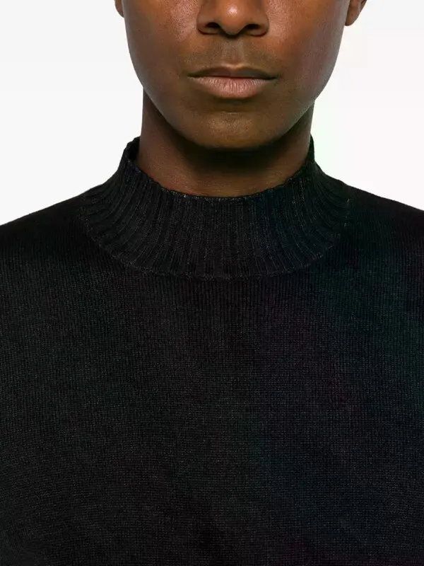 FILIPPO DE LAURENTIIS Ribbed-trim High-neck Sweater