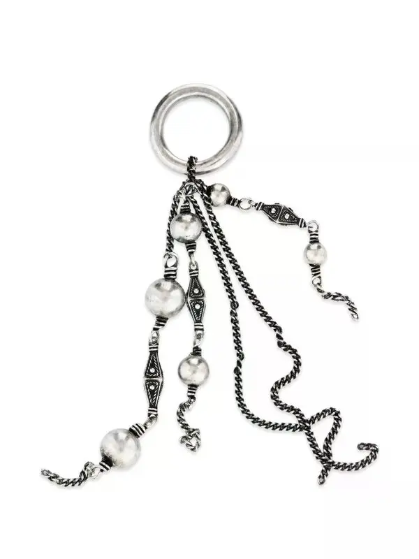 ANN DEMEULEMEESTER Biny Beaded Charm Ring - Silver