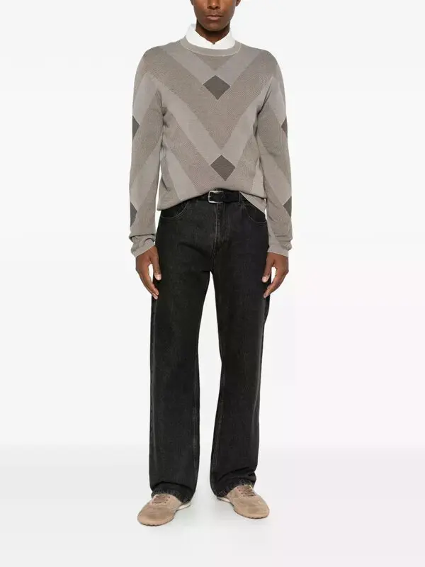 Emporio Armani Geometric-pattern Sweater
