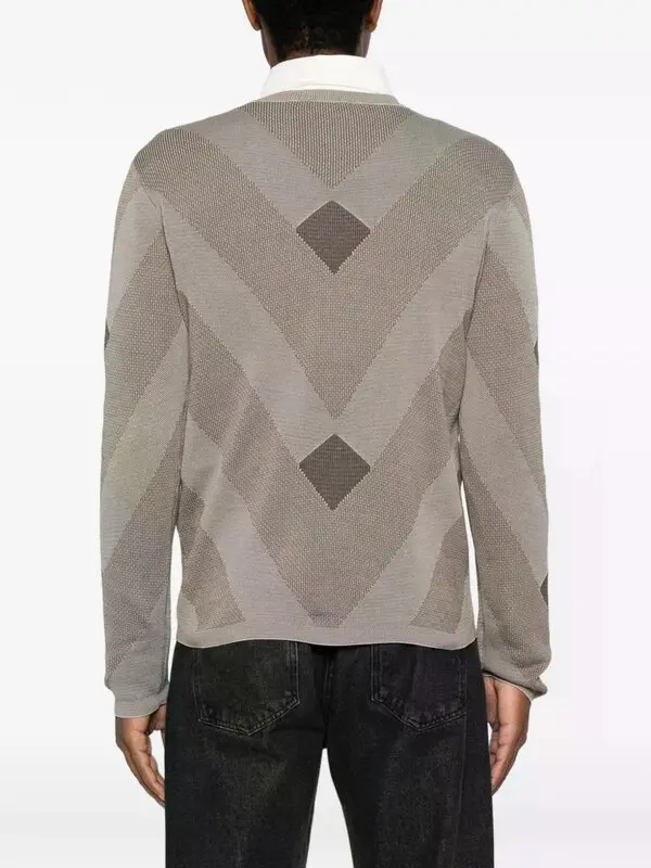 Emporio Armani Geometric-pattern Sweater