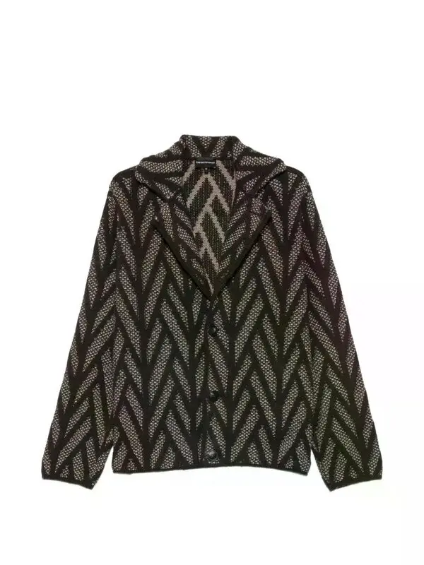 Emporio Armani Chevron-pattern Cardigan