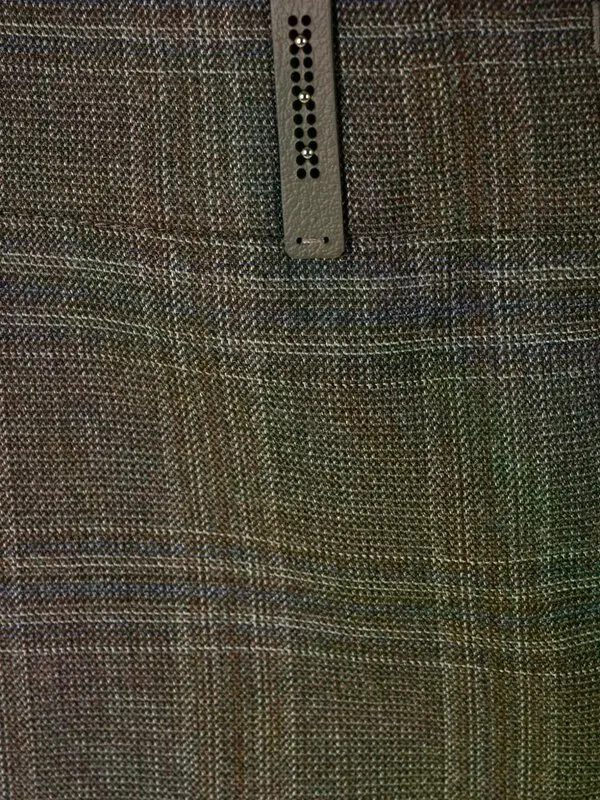 Peserico Check-pattern Wide-leg Trousers