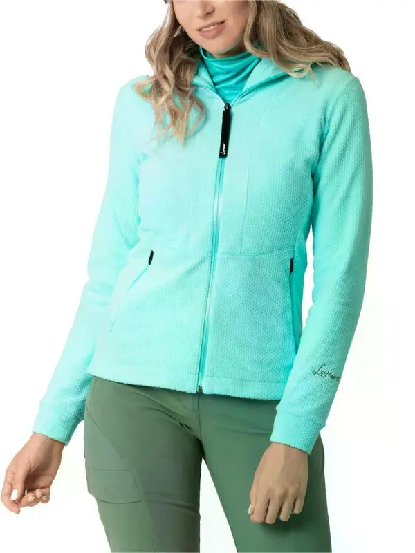 LAMUNT Silvia Waffle-knit Zip-up Jacket