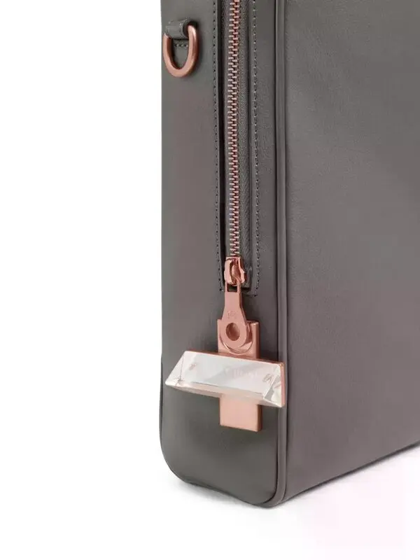 AVITEUR Cristallo Leather Prism-clasp Briefcase