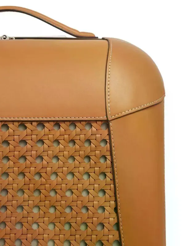 AVITEUR Cannage Woven-leather Carry-on Bag