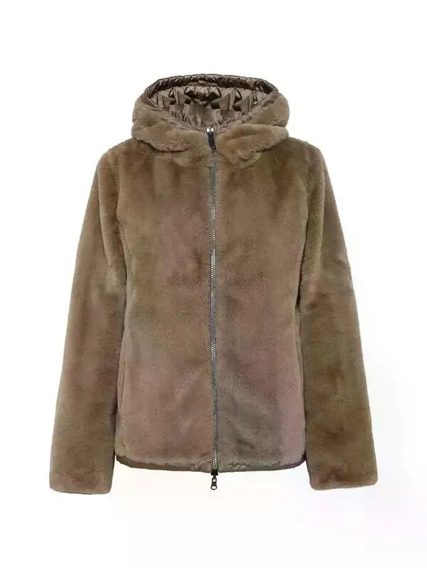 BETTY BARCLAY Faux-fur Hooded Jacket