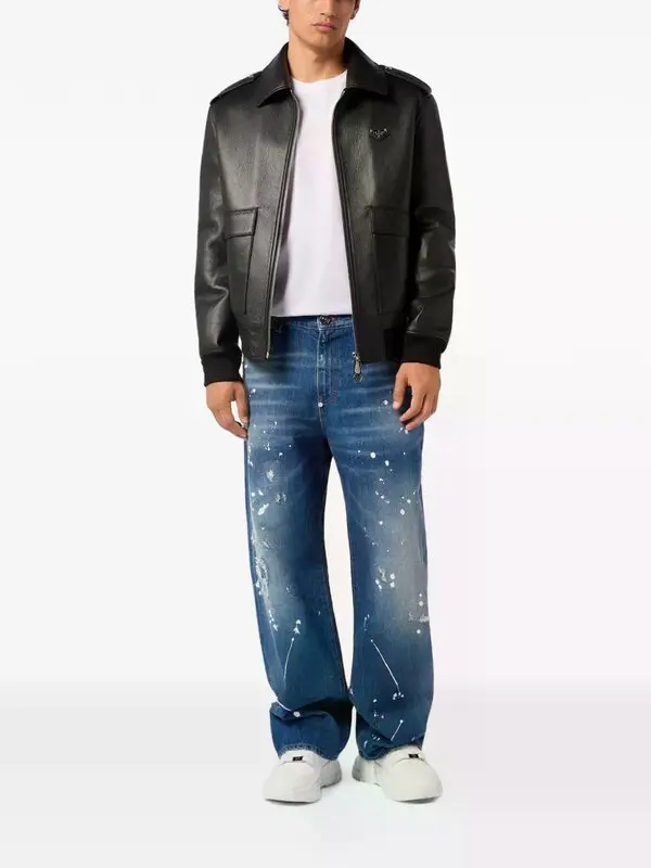 Philipp Plein Eco-leather Jacket