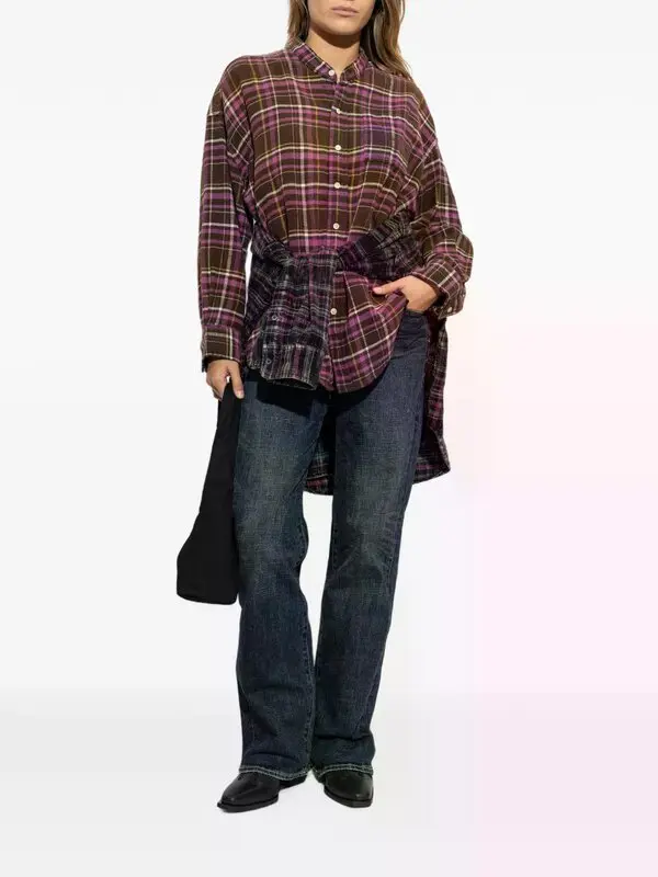 R13 Plaid-pattern Shirt