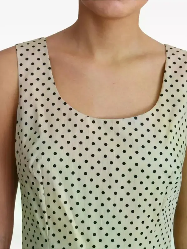 Dolce & Gabbana Polka-dot Flared Midi Dress