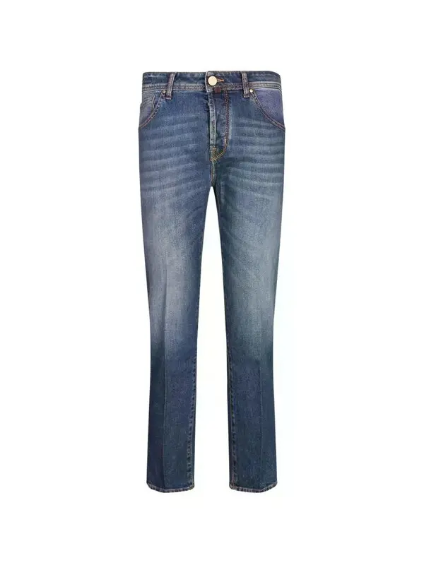 JACOB COHЁN Faded-effect Straight-leg Jeans