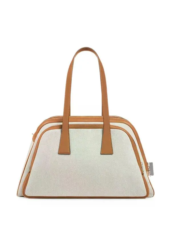 AVITEUR Leather-trim Canvas Pet Carrier
