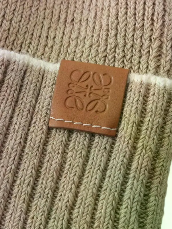 Loewe 2010s Anagram-patch Knit Beanie Hat