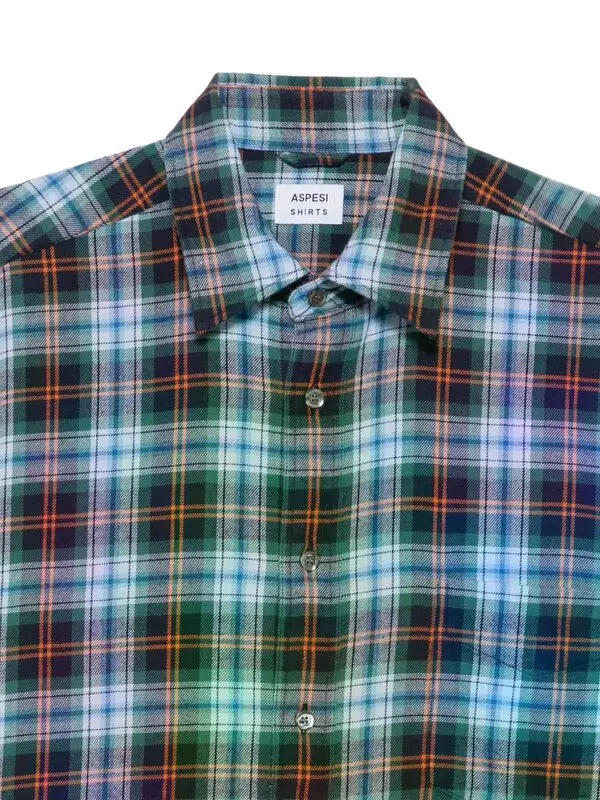 Aspesi Fred Check Flannel Shirt