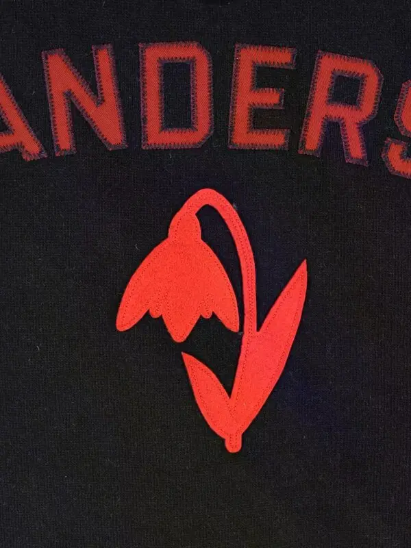 JW Anderson Logo-patch Quarter-zip Sweatshirt