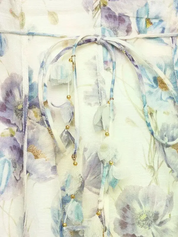 Zimmermann Tama Iris-print Mini Dress