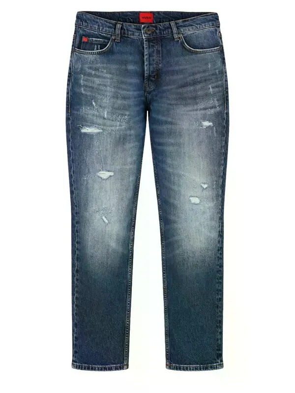 Hugo Distressed Faded Jeans