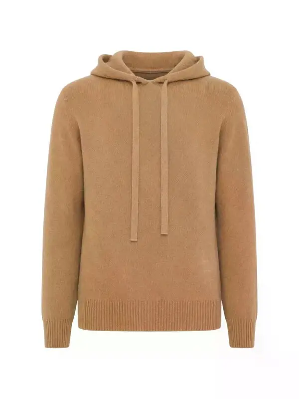 LANEUS Knitted Hoodie - Neutrals