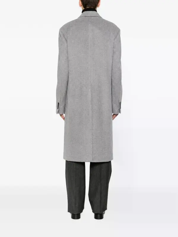LARDINI Double-breasted Peak-lapels Coat