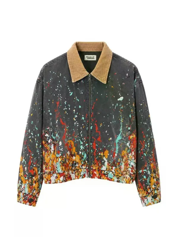 HOUSE OF ERRORS Embroidered Paint Workwear Jacket