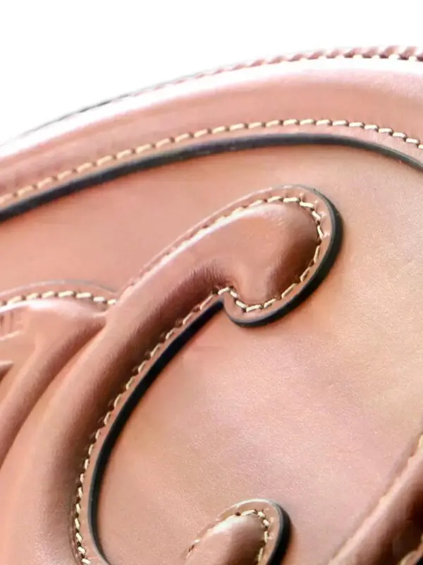 Celine Triomphe Oval Leather Crossbody Bag - Brown