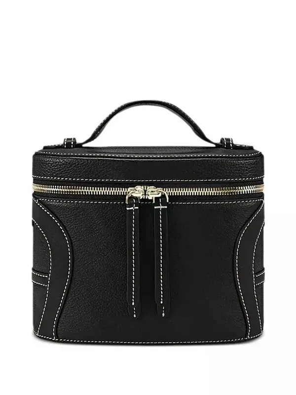 AIGNER Small Deborah Contrast-stitch Leather Crossbody Bag - Black