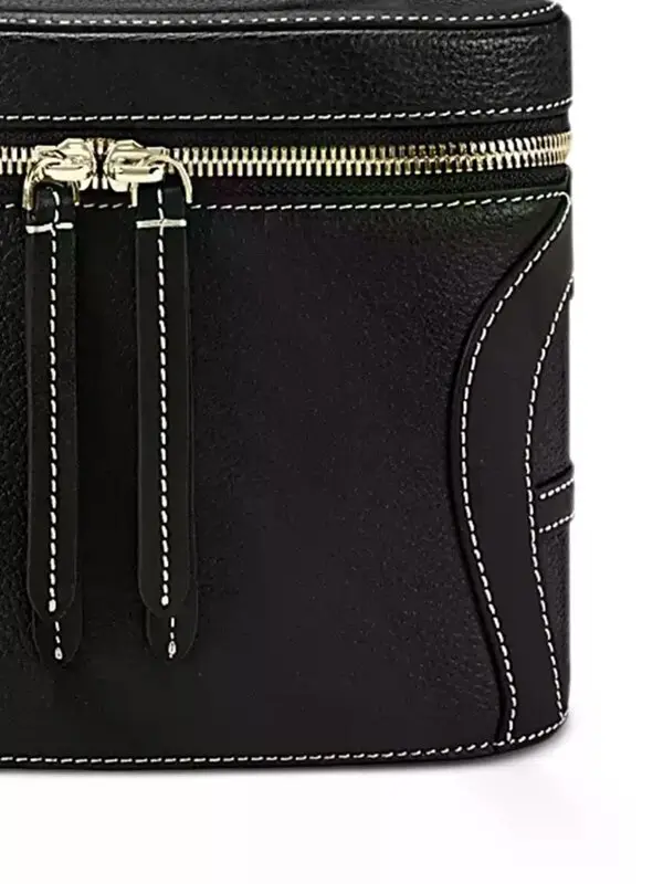 AIGNER Small Deborah Contrast-stitch Leather Crossbody Bag