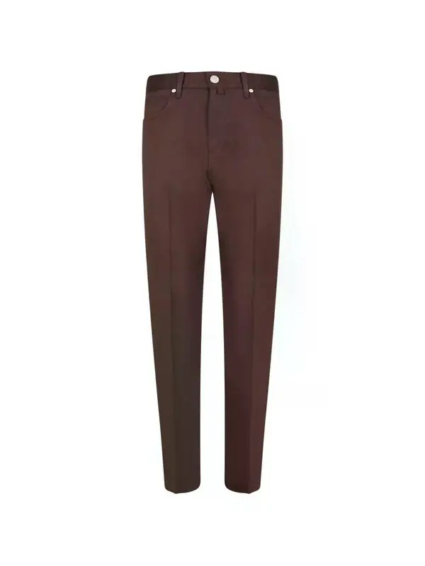 JACOB COHЁN Edo Twill-weave Pressed-crease Trousers