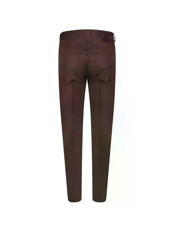 JACOB COHЁN Edo Twill-weave Pressed-crease Trousers