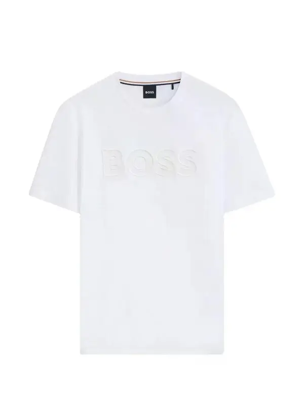BOSS Cotton-jersey T-shirt With Logo Artwork