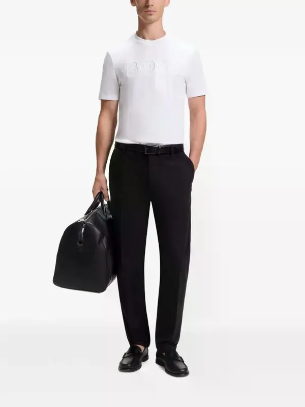 BOSS Cotton-jersey T-shirt With Logo Artwork