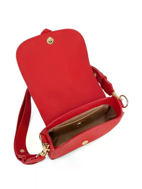 Moschino Logo-plaque Shoulder Bag - Red