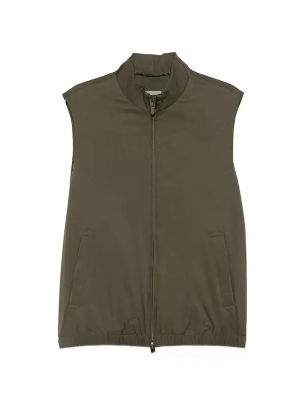 Canali High-neck Sleeveless Jacket