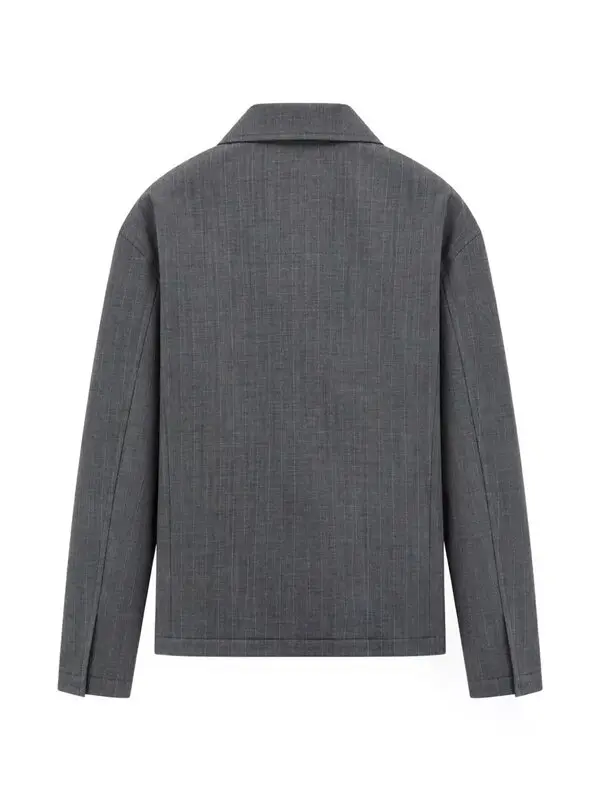 ROLD SKOV Pinstriped Zip-up Jacket