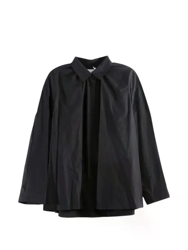 AMOMENTO Pleated Long-sleeve Shirt