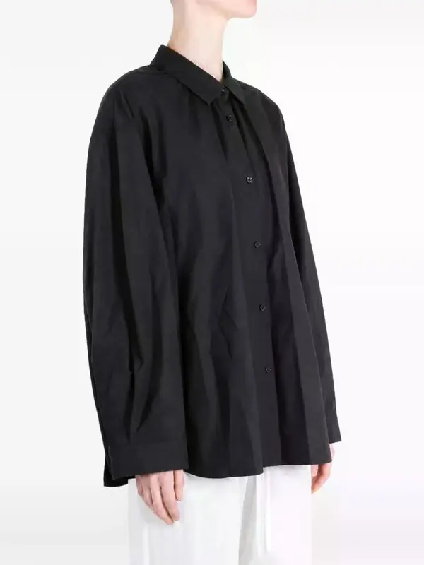 AMOMENTO Pleated Long-sleeve Shirt