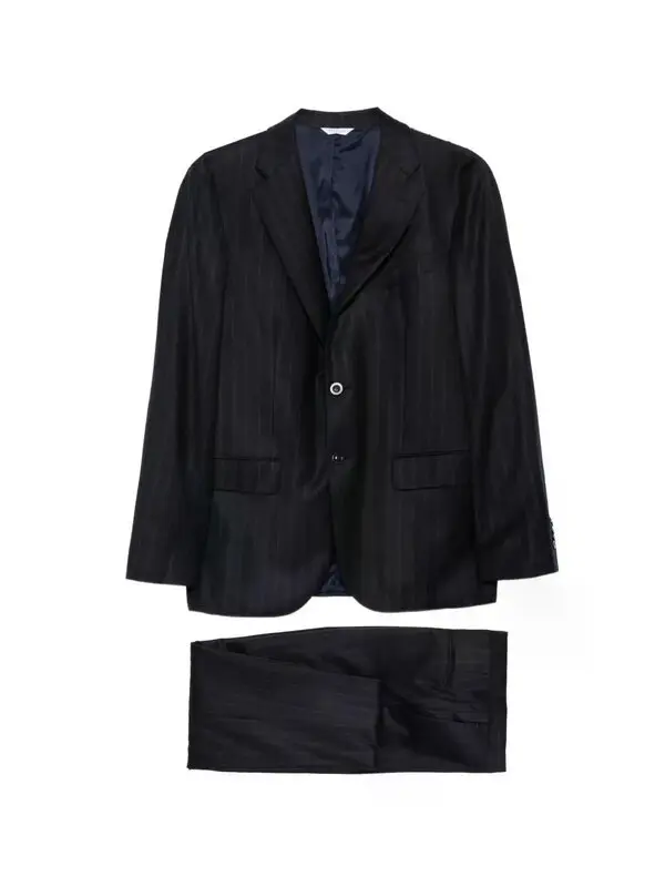 Boglioli Pinstripe-pattern Suit - Blue