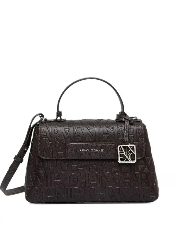 Armani Exchange Logo-embossed Crossbody Bag - Brown