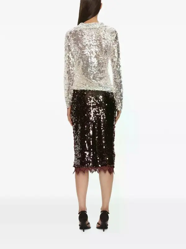 Christopher Esber Opaline Sequin-embellished Shirt