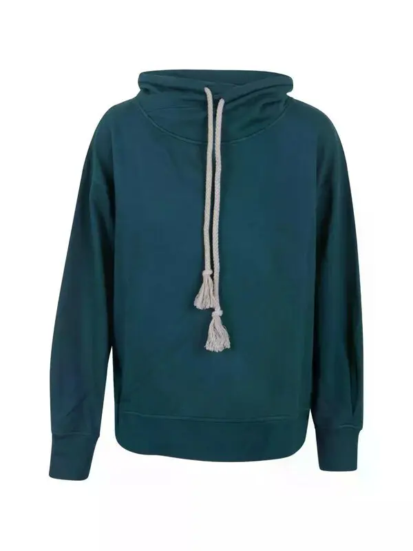 NOUMENO CONCEPT Tassel-drawstring Funnel-neck Sweatshirt