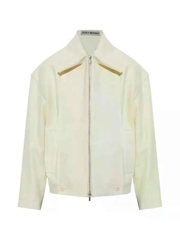 Issey Miyake Shell Zip-up Panelled Jacket