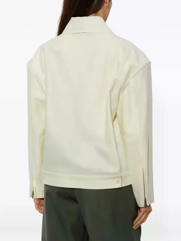 Issey Miyake Shell Zip-up Panelled Jacket