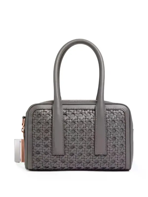 AVITEUR Cristallino Cannage-weave Leather Shoulder Bag