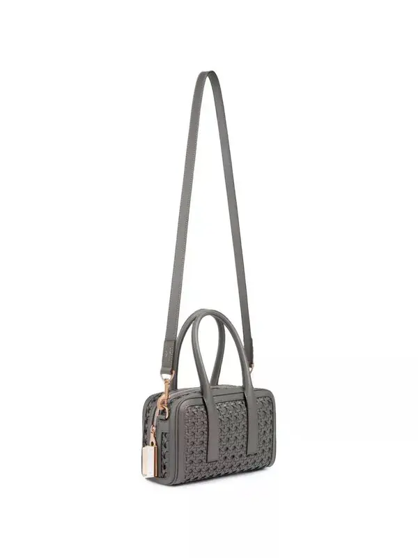 AVITEUR Cristallino Cannage-weave Leather Shoulder Bag